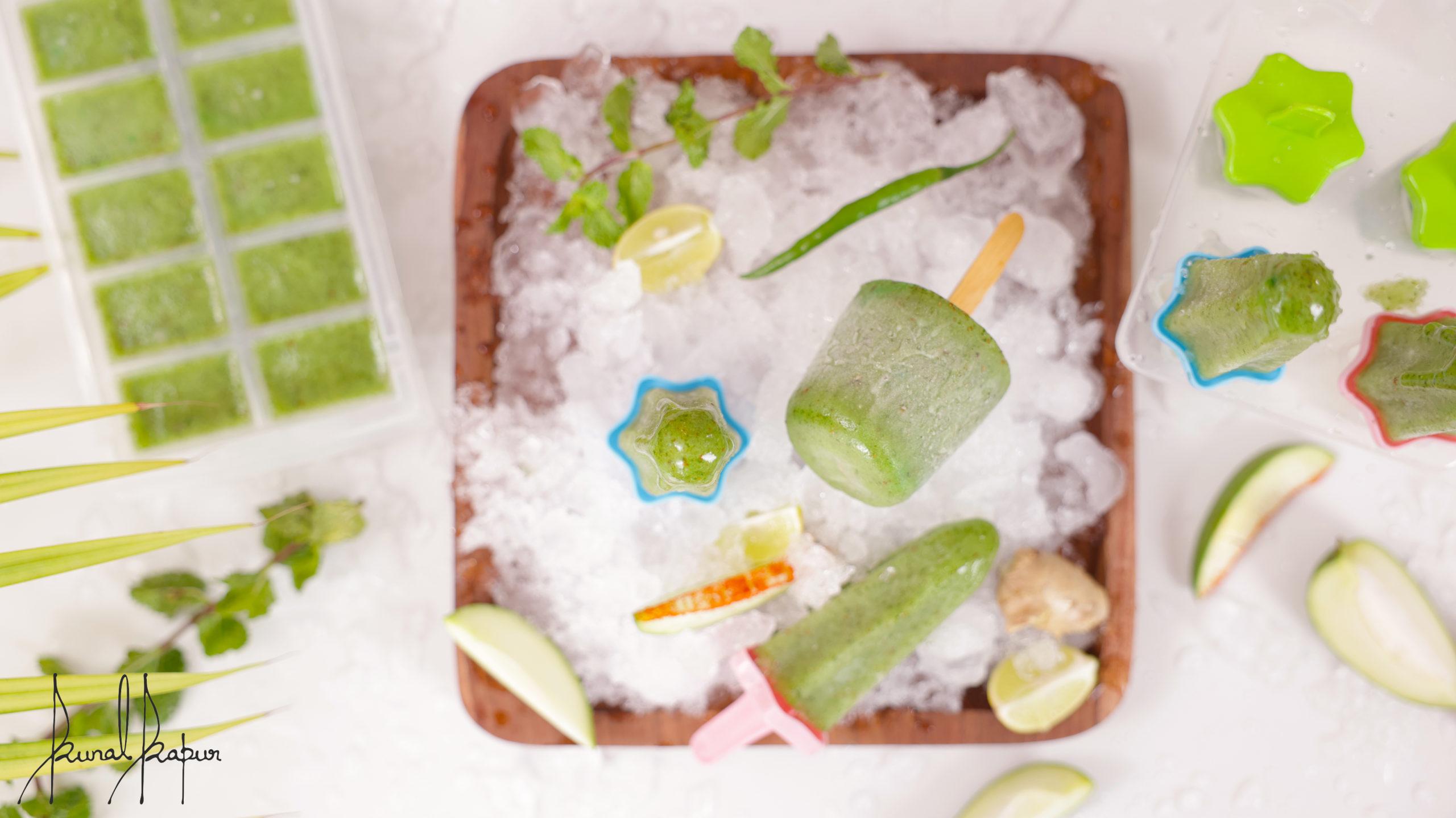 Aam Panna Popsicle | Raw Mango Ice Cream Chuski - Chef Kunal Kapur